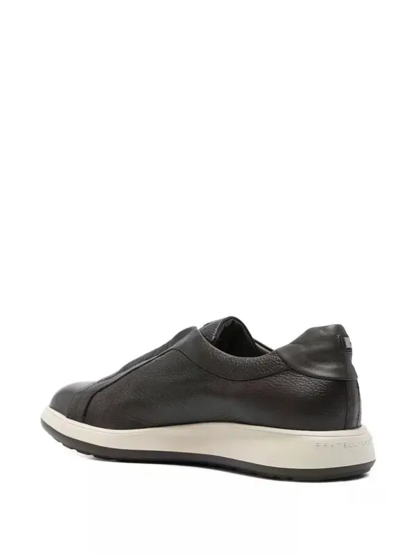 Fratelli Rossetti Leather Slip-on Sneakers - Brown