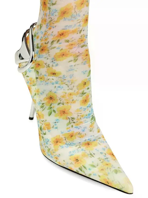 DIESEL® D-ten&half Floral-pattern Sock Boots