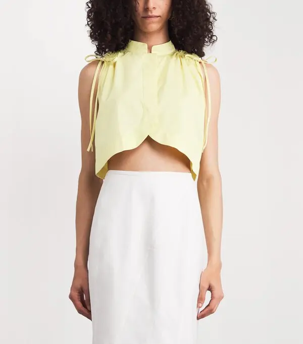 LIBEROWE Cotton-silk Maya Crop Top
