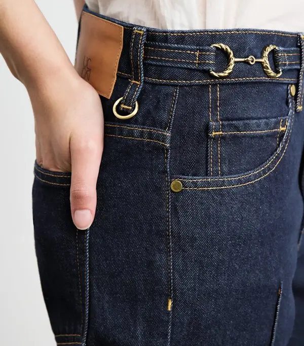 Ulla Johnson Agatha Pintuck Straight Jeans