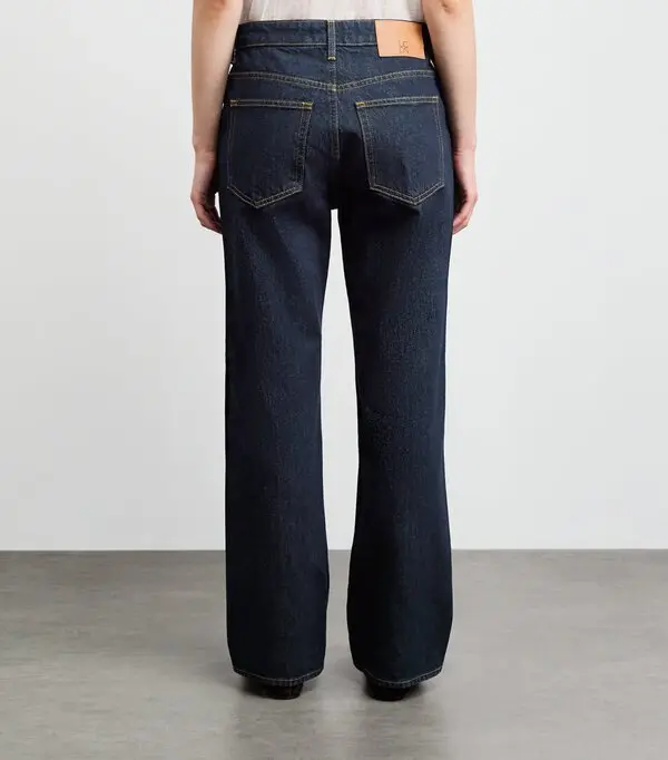 Ulla Johnson Agatha Pintuck Straight Jeans
