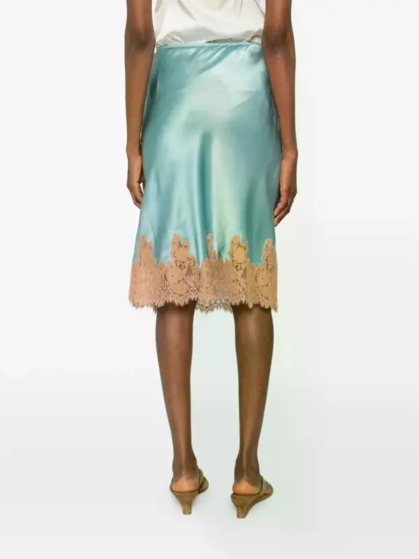 DÔEN Elowette Lace-trim Midi Skirt