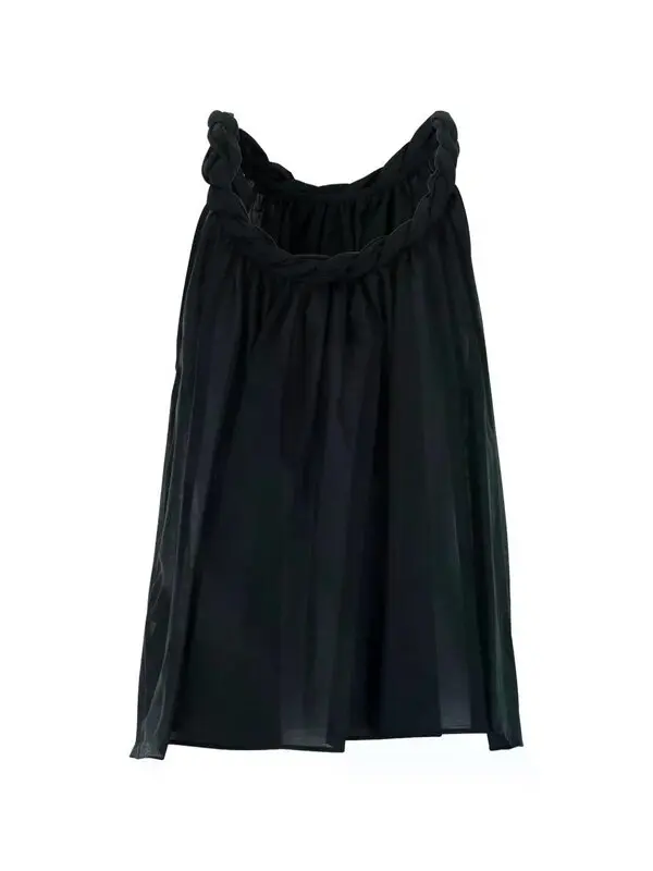 SEMICOUTURE Braided-neck Gathered Top