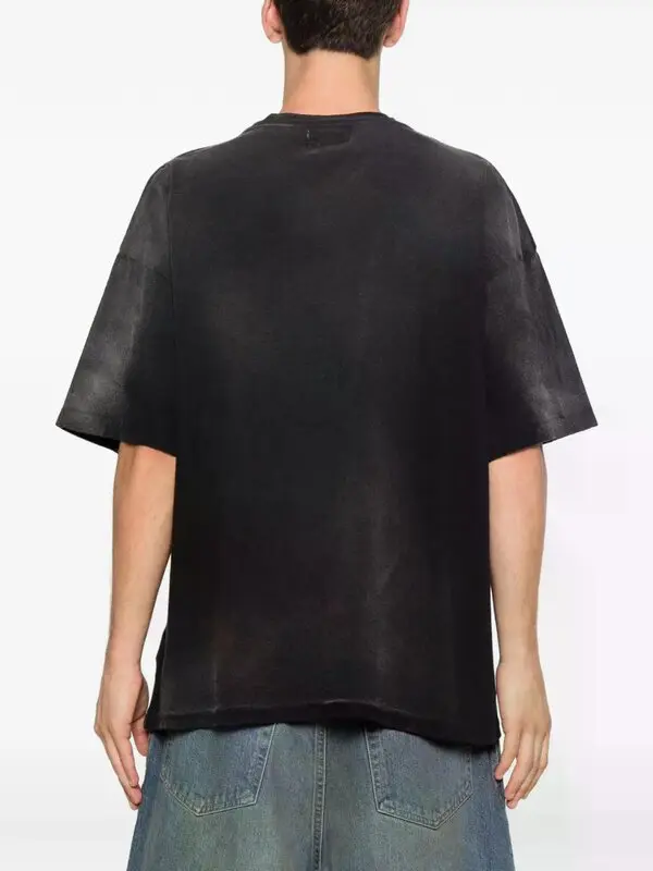 KAMIYA Graphic-print Faded-effect T-shirt