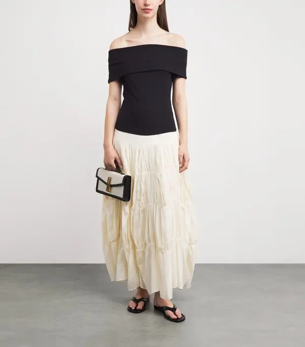 Paige Off-the-shoulder Rosarita Top