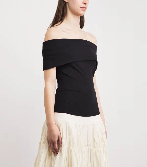 Paige Off-the-shoulder Rosarita Top