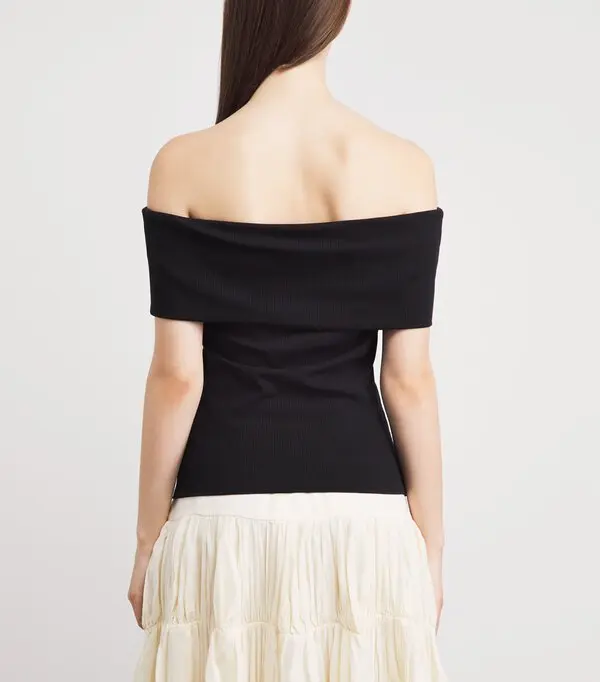 Paige Off-the-shoulder Rosarita Top