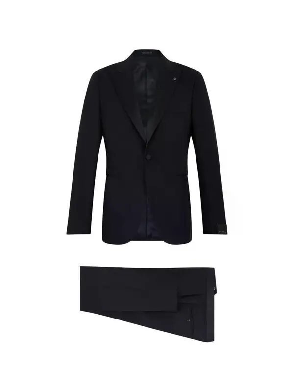Tagliatore Peak-lapel Single-breasted Suit - Blue