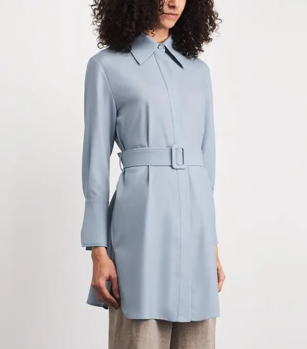 Colombo Cashmere Oversized Belted Shirt