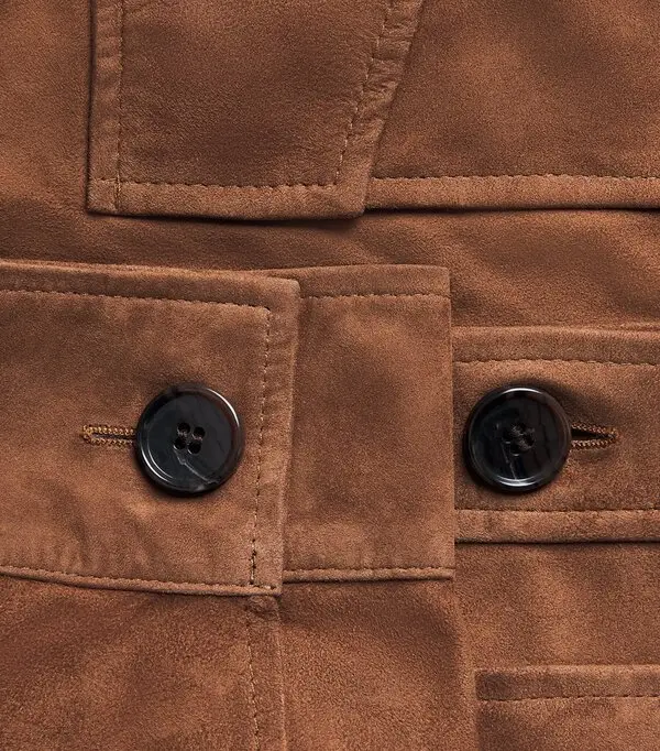 ARMA Lamb Suede Kaylee Shacket - Grey