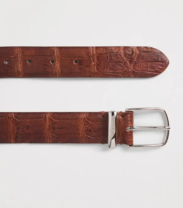 Jacob Cohen Crocodile Leather Belt
