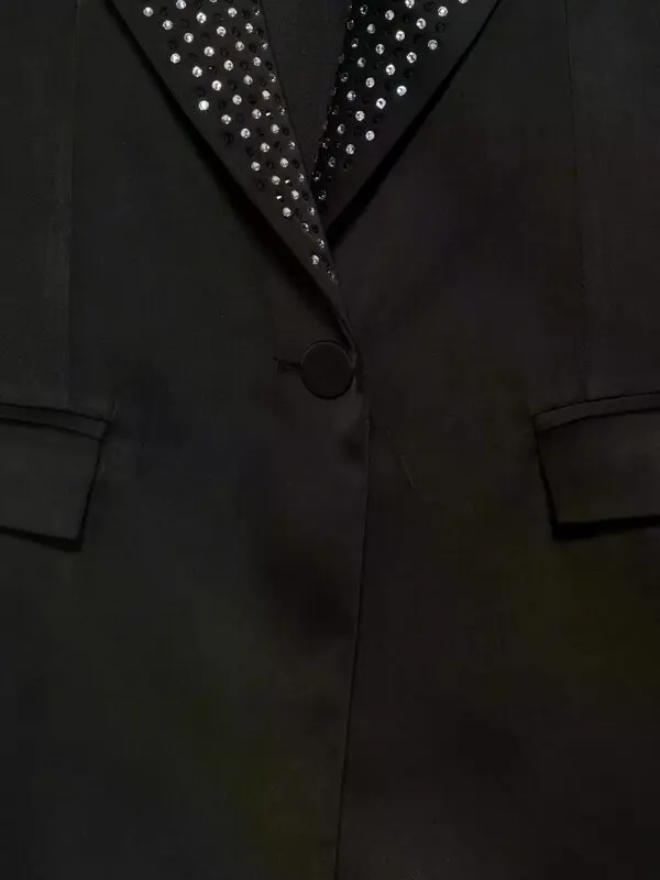 SIMONA CORSELLINI Crystal-embellished Blazer - Black