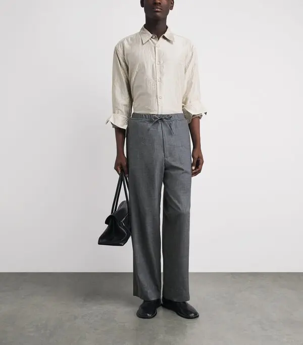 Officine Générale Organic Cotton Drawstring Trousers