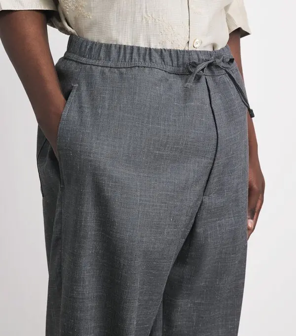 Officine Générale Organic Cotton Drawstring Trousers