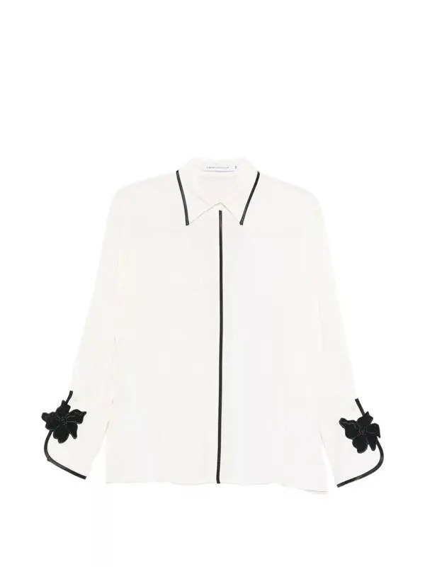SIMONA CORSELLINI Floral-appliqué Blouse