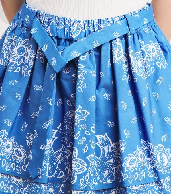 Maje Paisley Print Mini Skirt