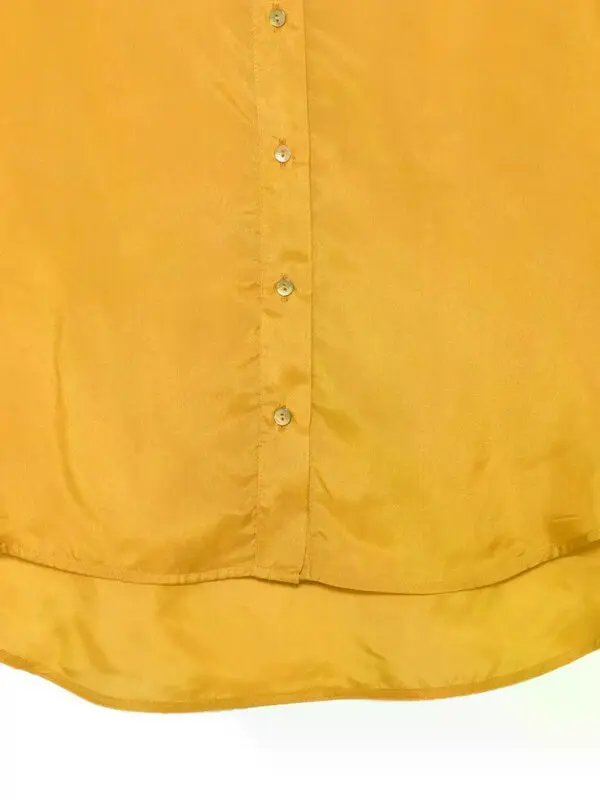 MERCI Sleeveless Button-up Blouse - Yellow