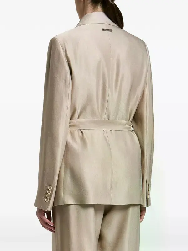 Peserico Single-breasted Belted Blazer