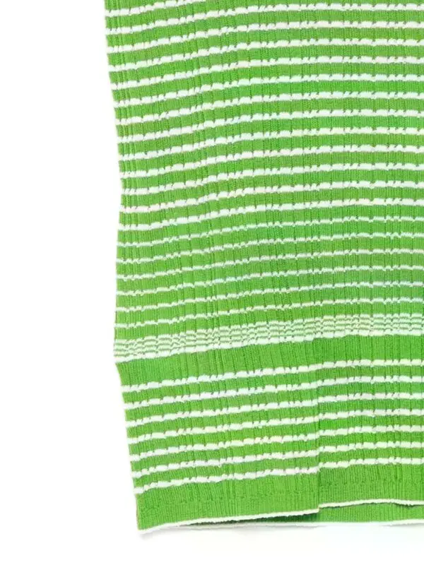 Prada Textured-knit Short-sleeve Top