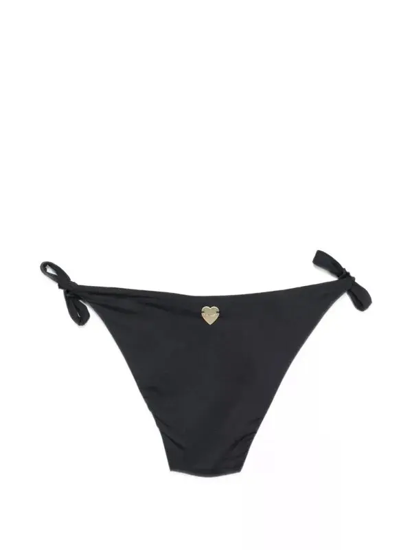 TWINSET Heart-plaque Side-tie Bikini Bottoms - Black