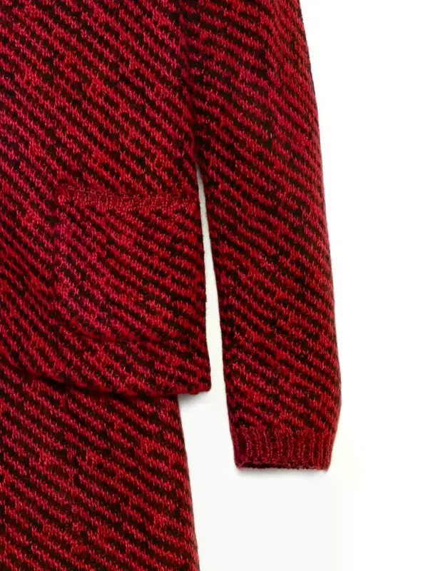 Prada Textured Knit Three-piece Set - Red