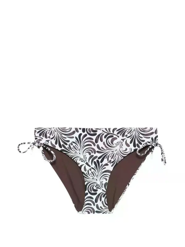 TWINSET Botanical-print Bikini Bottom - White
