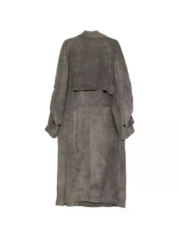 ZIGGY CHEN Double-breasted Pinstripe Coat