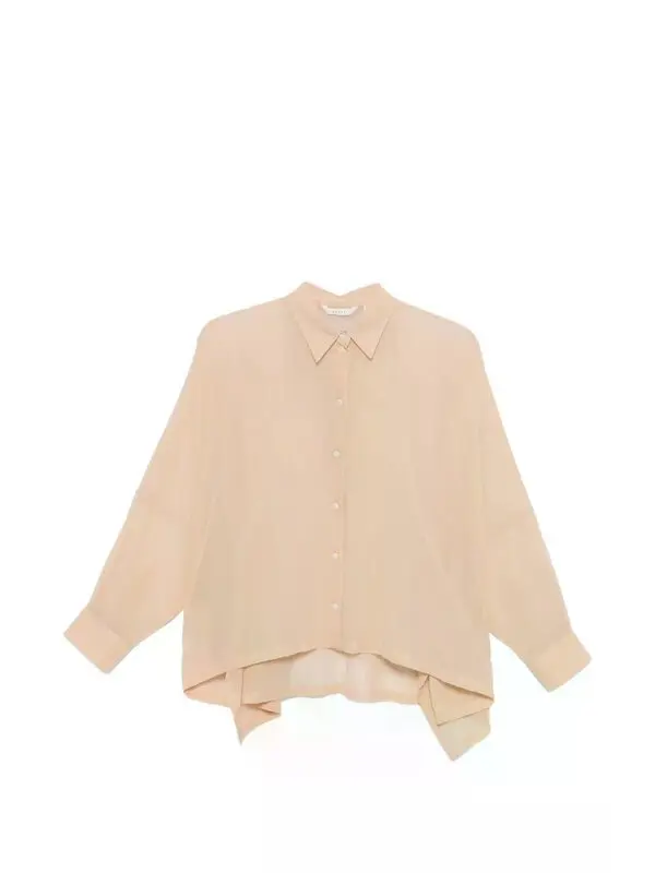 XACUS Sheer Drop-shoulder Shirt