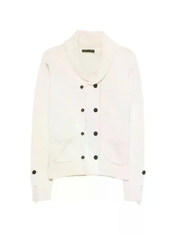 GABRIELE PASINI Double-breasted Shawl-collar Cardigan