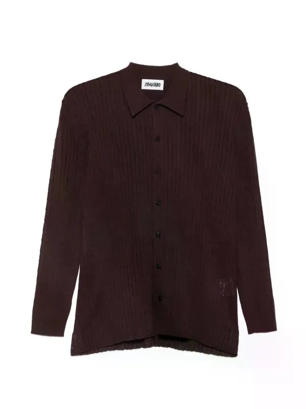 MAGLIANO Capricorn Cable-knit Button-down Shirt