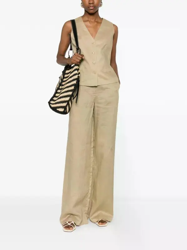 Max Mara Carnet V-neck Waistcoat - Neutrals