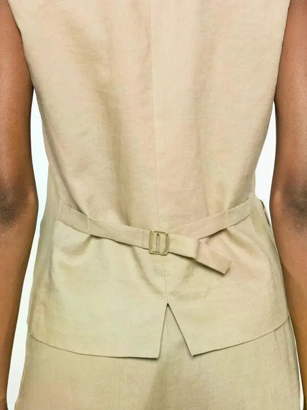 Max Mara Carnet V-neck Waistcoat - Neutrals