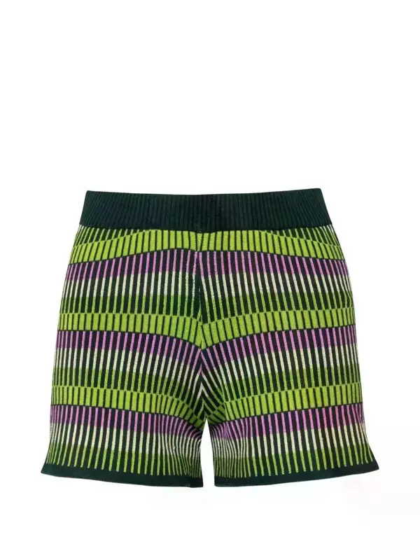 BAOBAB Kina High-rise Striped Shorts - Green