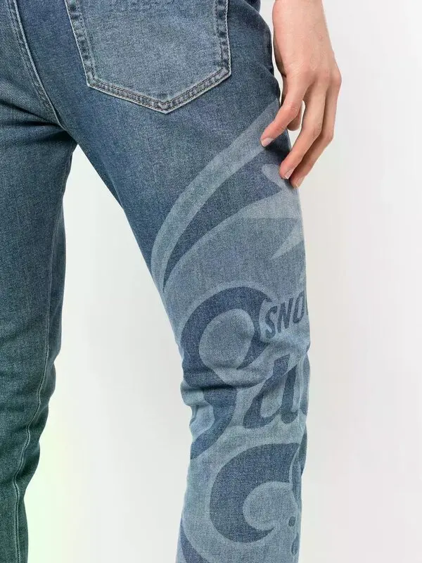 Iceberg Watermark-print Skinny Jeans