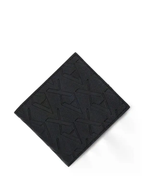 Armani Exchange Monogram-embossed Bi-fold Wallet