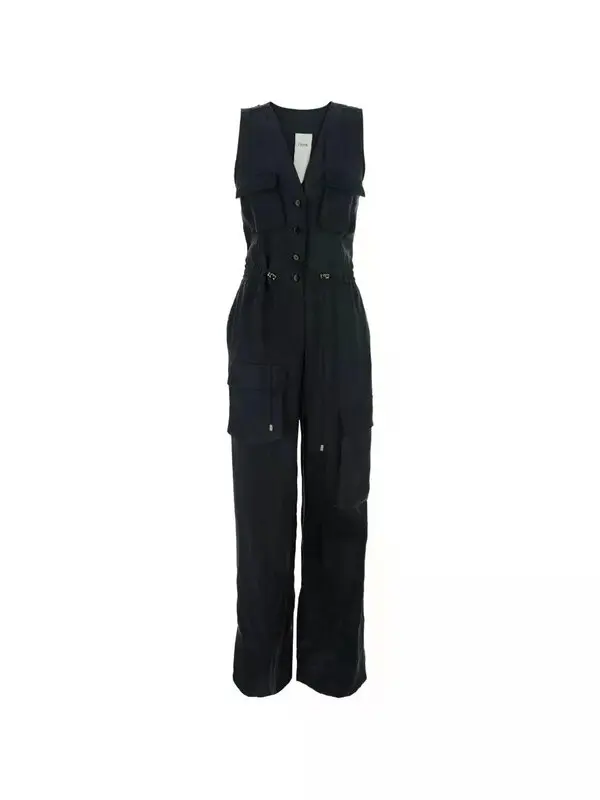 RAME Cargo-pocket Jumpsuit - Black