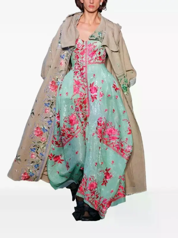 Erdem Floral-print Asymmetric-hem Dress