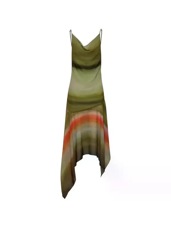 BAOBAB Carlota Asymmetrical Maxi Dress - Green