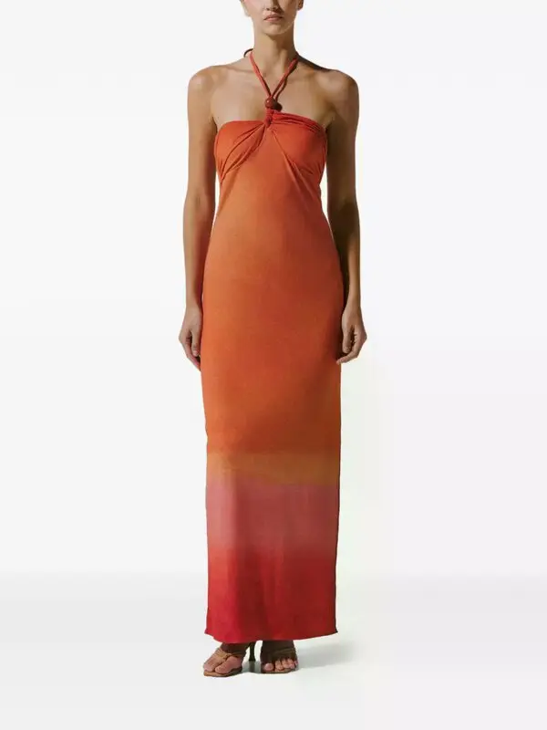 BAOBAB Resin Stone Self-tie Maxi Dress - Red