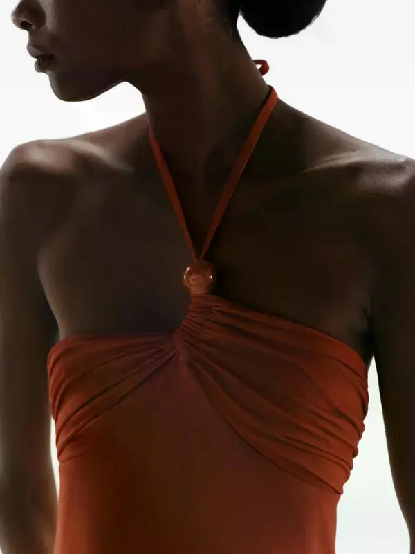 BAOBAB Resin Stone Self-tie Maxi Dress - Red