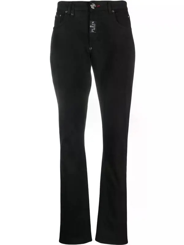 Philipp Plein Hexagon Mid-rise Slim-cut Jeans