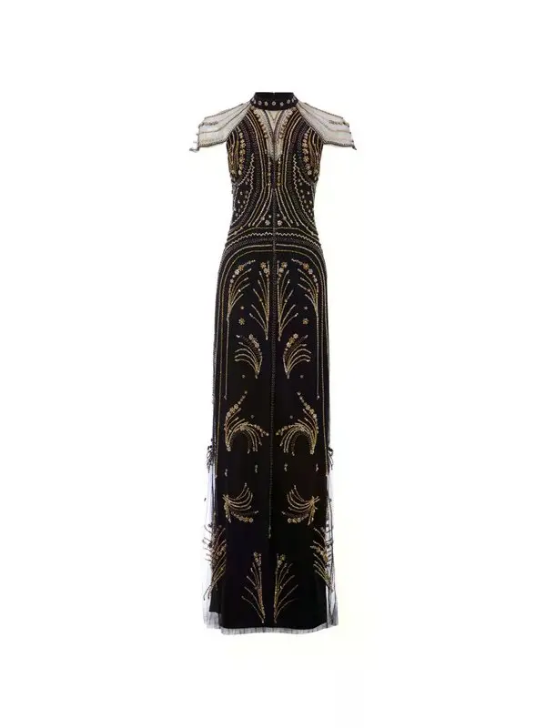 TEMPERLEY LONDON Serayha Bead-embellished Gown - Black