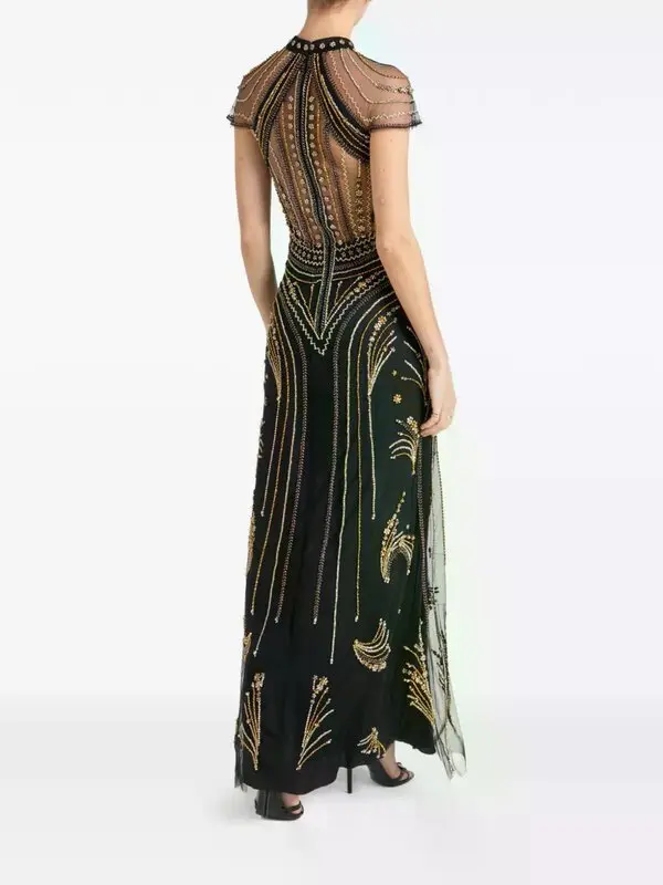 TEMPERLEY LONDON Serayha Bead-embellished Gown - Black
