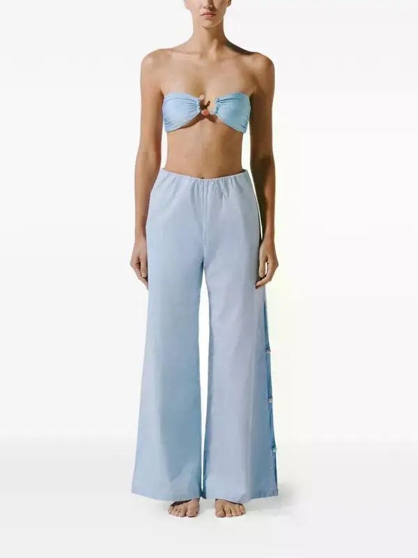 BAOBAB Wayra Elastic-waistband Palazzo Pants - Blue