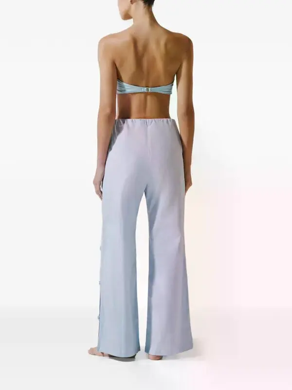 BAOBAB Wayra Elastic-waistband Palazzo Pants - Blue