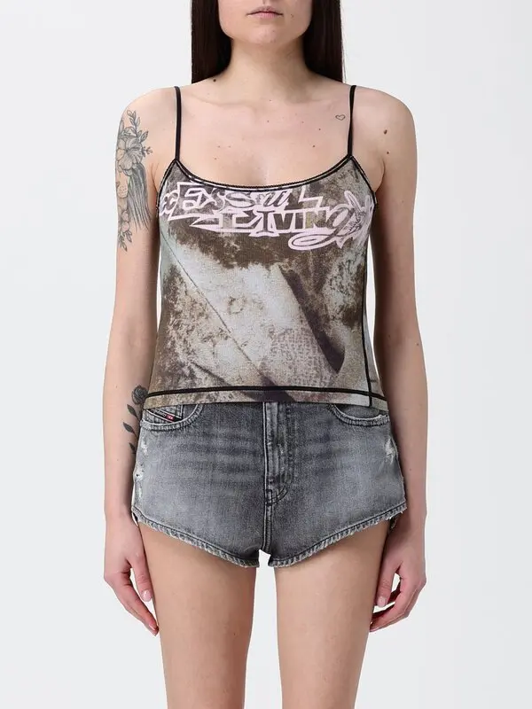 DIESEL® T-uca Viscose Tank Top - Red
