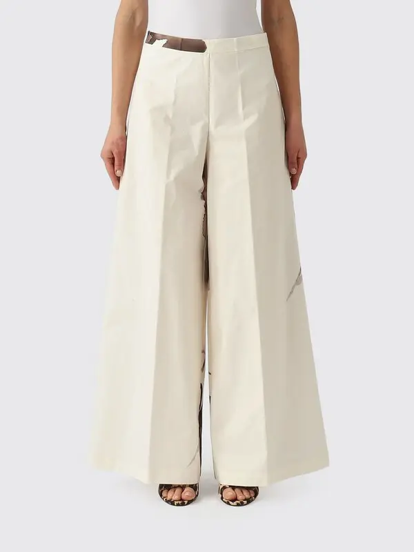 Liviana Conti Wide Leg Printed Trousers