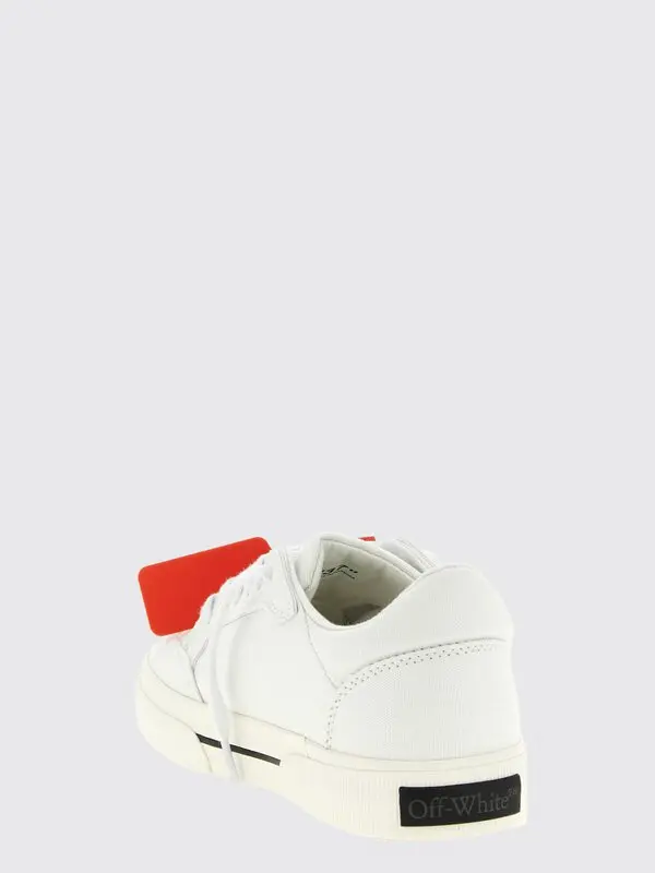Off-White Vulcanized Cotton Canvas Sneakers - White