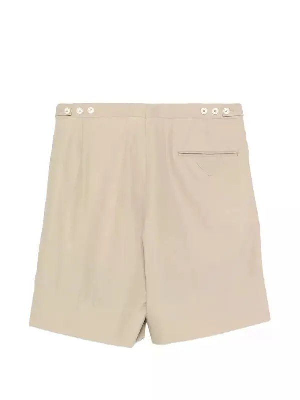 Prada Cotton Bermuda Shorts - Neutrals
