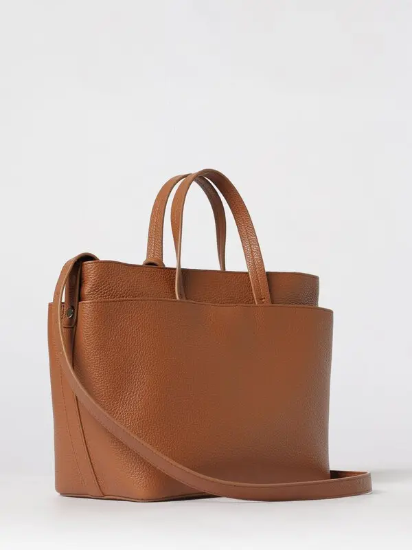 Fabiana Filippi Grained Leather Top Handle Bag - Brown